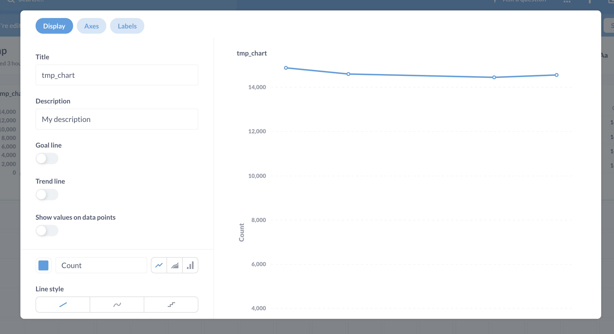 Chart descriptions (except table) is not shown in dashboards · Issue ...