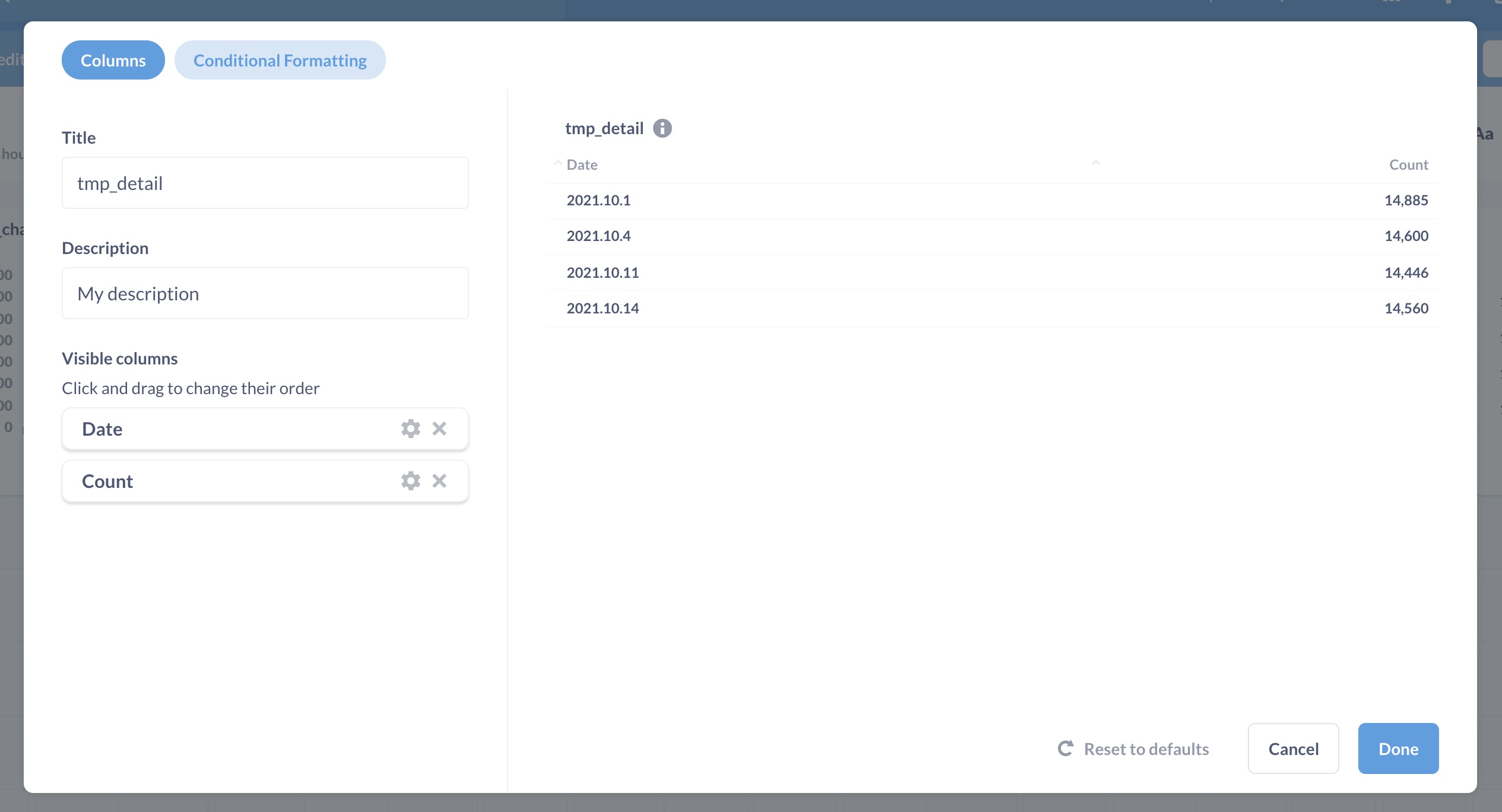 Chart descriptions (except table) is not shown in dashboards · Issue ...