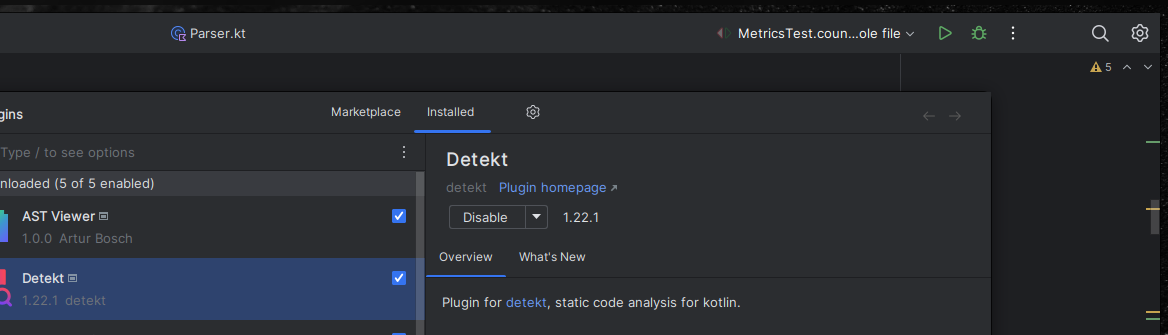 Not working on new Intellij IDE UI · Issue #458 · detekt/detekt-intellij-plugin · GitHub