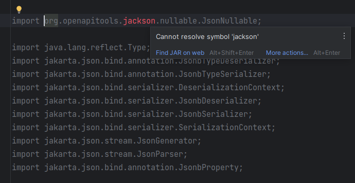 Openapi Tools With Jsonb As Serializationlibrary Generate Compilation Errors For Java Helidon