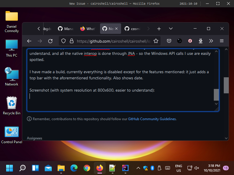 Show System Buttons (Close/Maximize-Restore/Minimize) for active window in top-right corner ...
