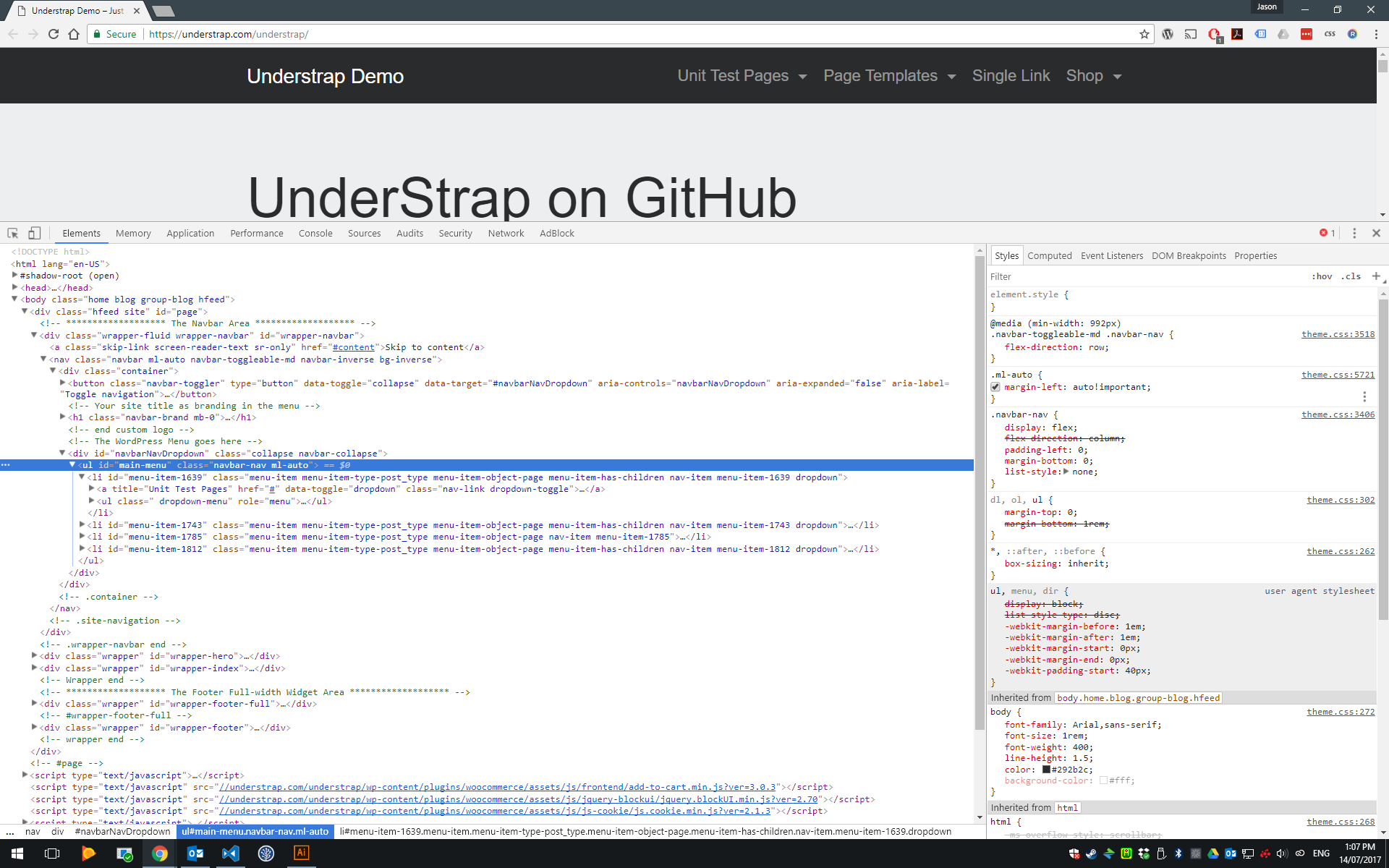 Float Menu Right · Issue #368 · understrap/understrap · GitHub