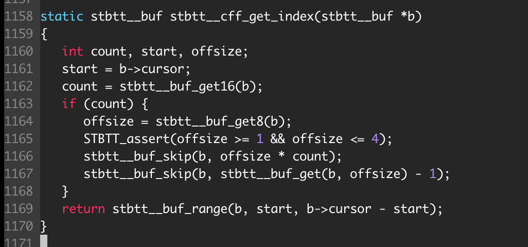 assertion failure in stbtt__cff_get_index in stb_truetype.h · Issue #865 · nothings/stb · GitHub