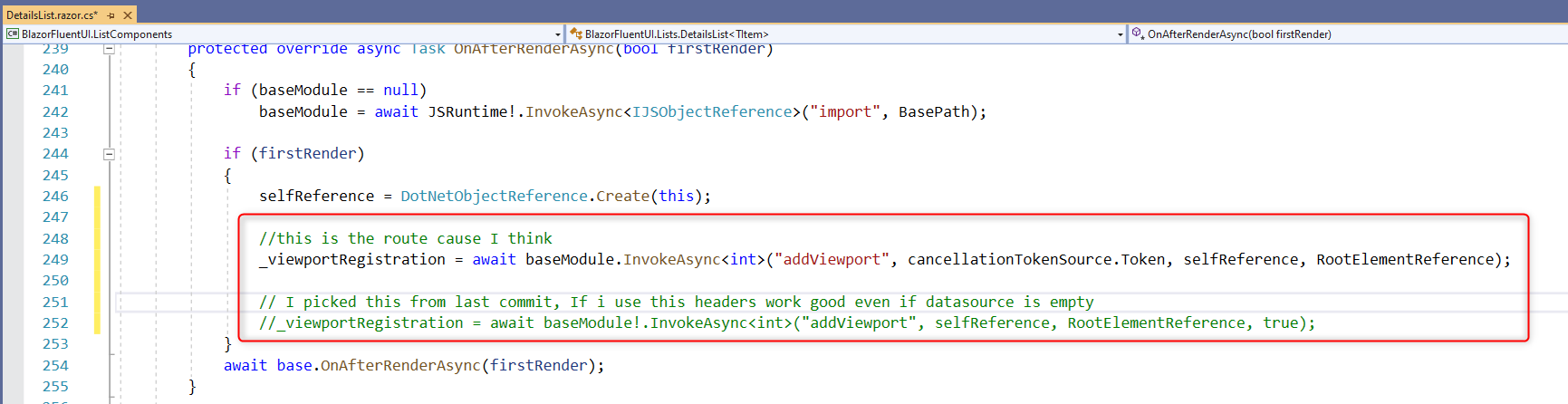 DetailsList column does not render if item source is empty · Issue #373 · BlazorFluentUI ...