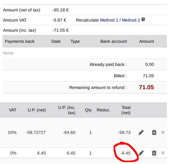 Negative And Positive Values On Credit Note · Issue 11513 · Dolibarrdolibarr · Github