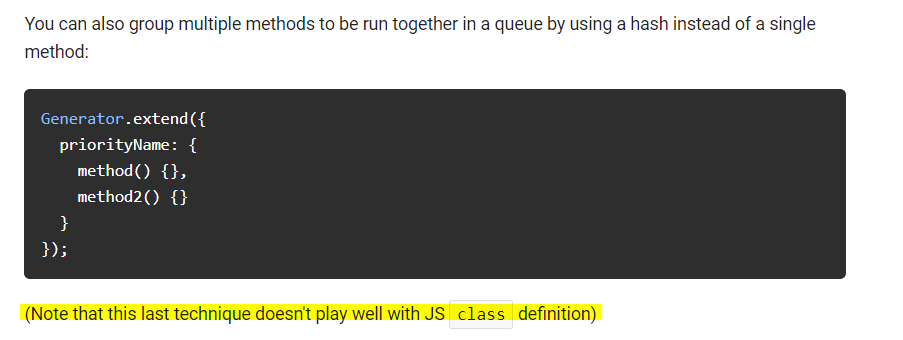 "Group Multiple Methods" syntax does not work with class definition ...