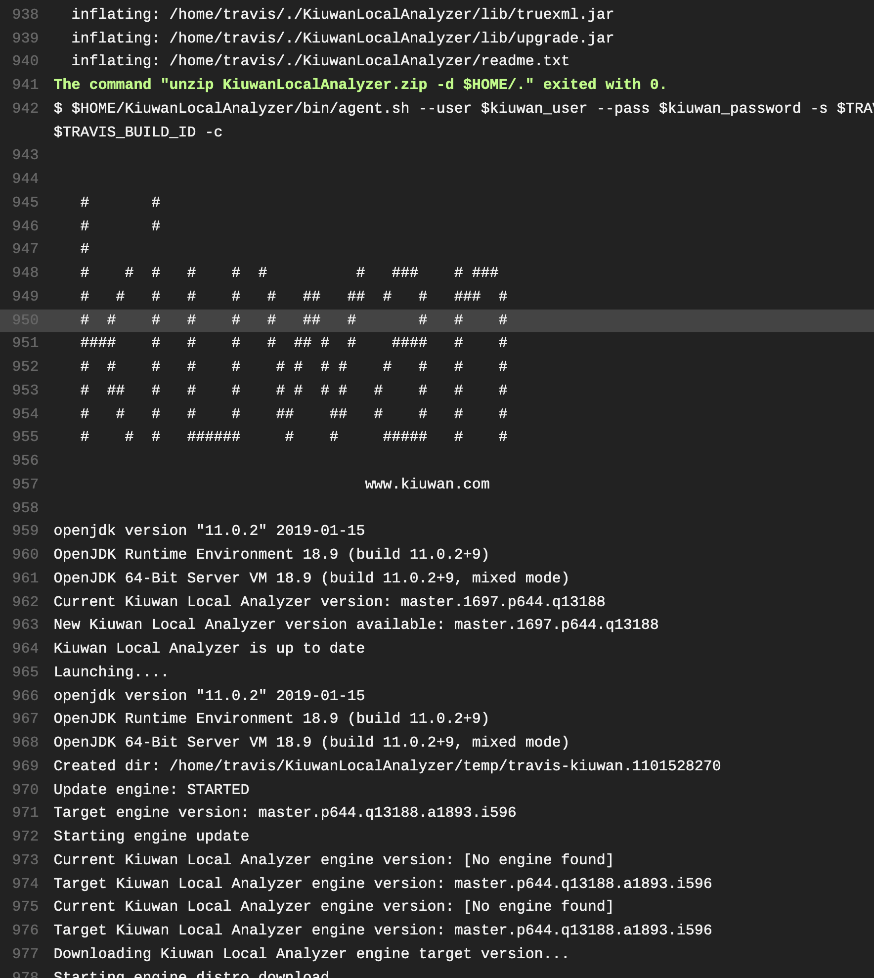 GitHub - Montana/travis-kiuwan: Travis CI x Kiuwan integration