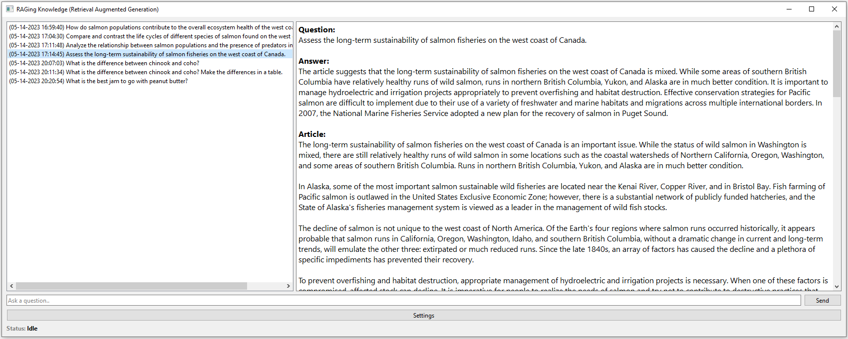 GitHub - JayEh/raging-knowledge: RAGing Knowledge (Retrieval Augmented Generation). Chat with ...