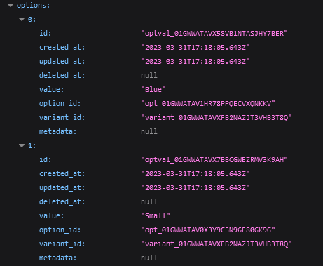 [CORE-1299] Duplicating a product in Medusa Admin mixes up the resultant product's options ...