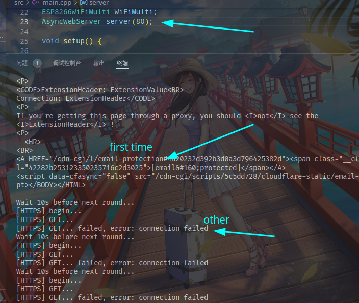 [esp8266] Can Not Use Client After Using Espasyncwebserver · Issue 1168 · Me No Dev