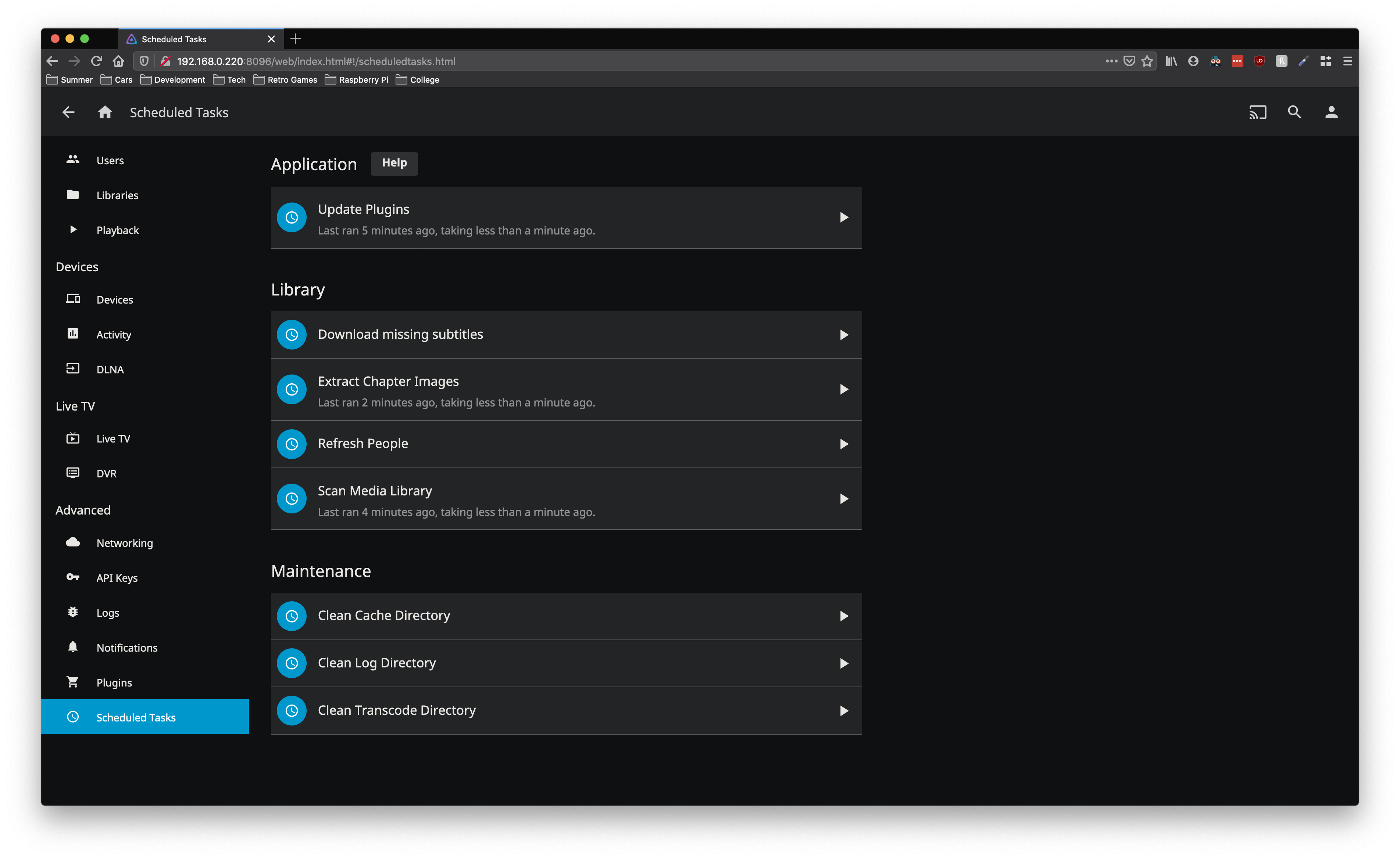 Problem with string on Scheduled Actions page · Issue #2766 · jellyfin/jellyfin · GitHub