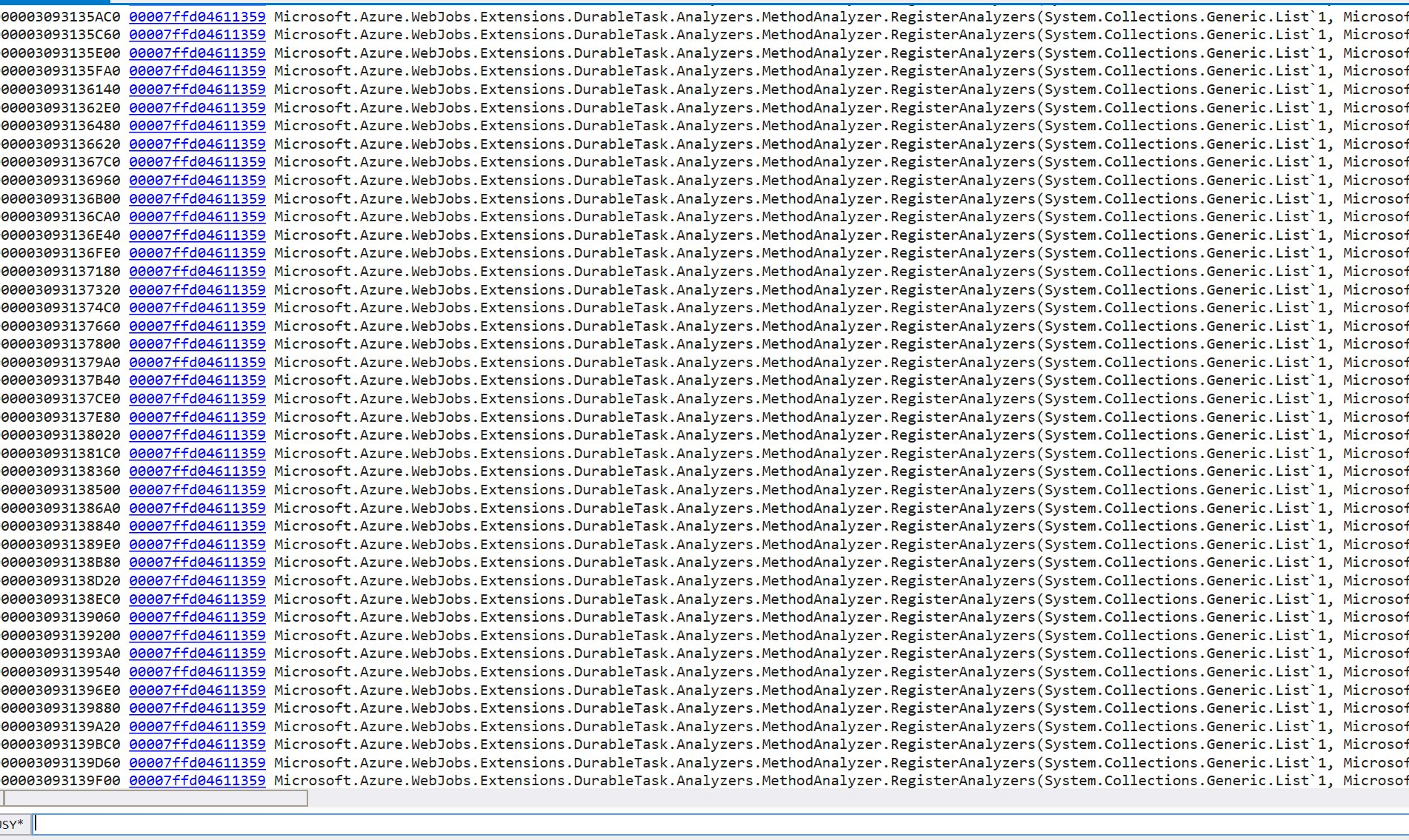 Stackoverflow when running the MethodAnalyzer with 2.2.0 · Issue #1310 · Azure/azure-functions ...