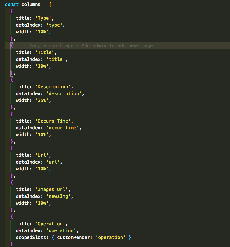 Table Columns 设置width属性无效 · Issue 548 · Vuecomponentant Design Vue · Github