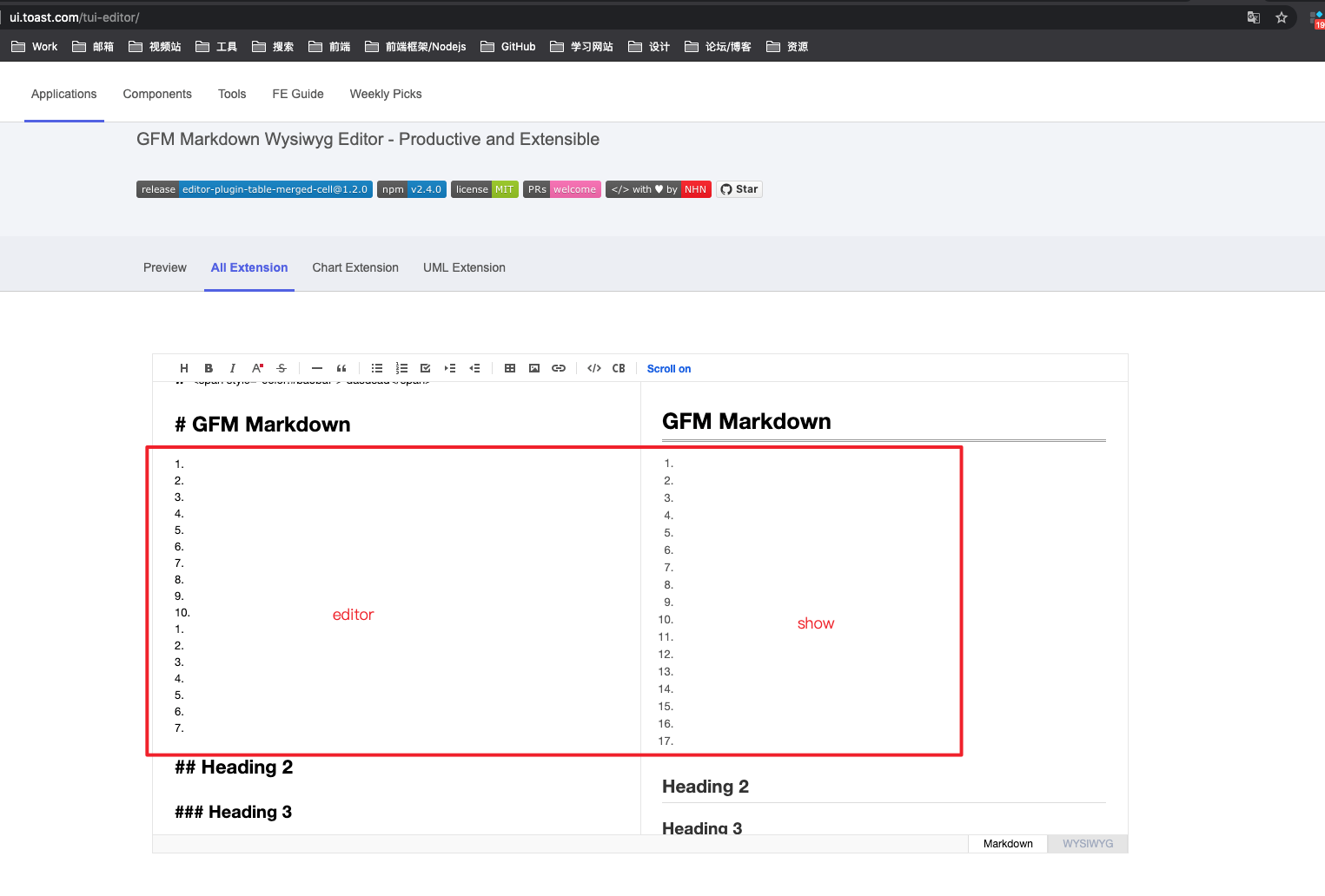The Ordered List Show Bug · Issue 1221 · Nhn Tui Editor · Github