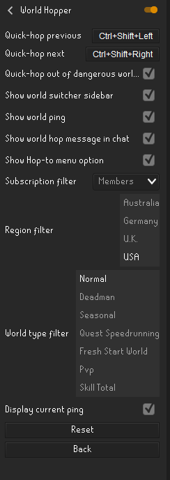 Bug: World Hopper: High-Risk world showing when "Normal" world type filter selected. · Issue ...