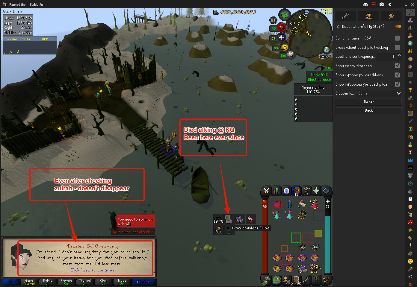 Incorrect Death Bank/Pile tracking · Issue #150 · Thource/dude-wheres-my-stuff · GitHub