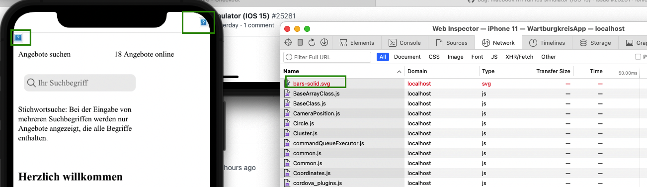 bug: macbook m1 run ios simulator (IOS 15) · Issue #25281 · ionic-team/ionic-framework · GitHub
