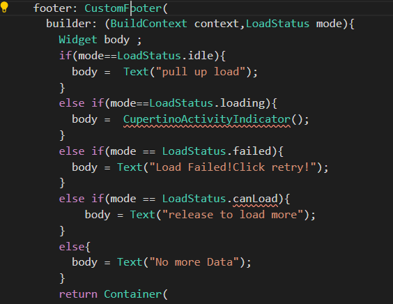 上拉加载和下拉刷新使用同一种gif指示器的报错问题 · Issue #167 · peng8350/flutter_pulltorefresh ...