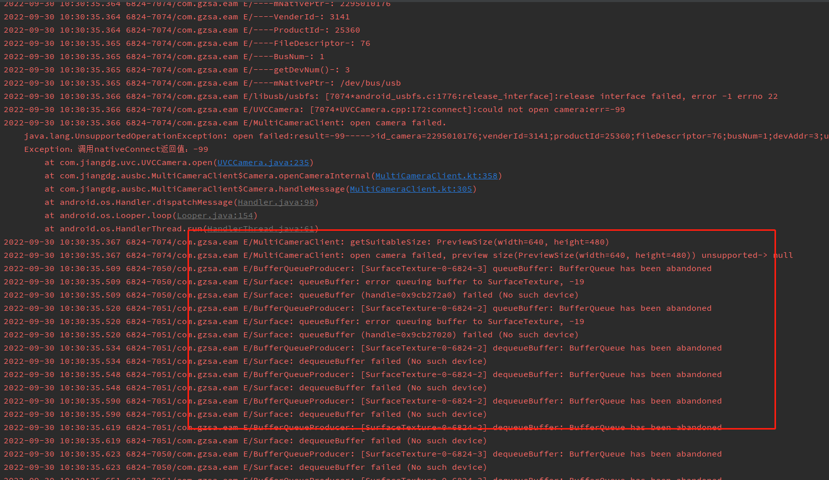 开发版上拔插U盘后导致相机预览失败 · Issue #463 · jiangdongguo/AndroidUSBCamera · GitHub