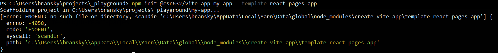Initialization of a vite-pages doesn't work · Issue #1 · vitejs/vite ...