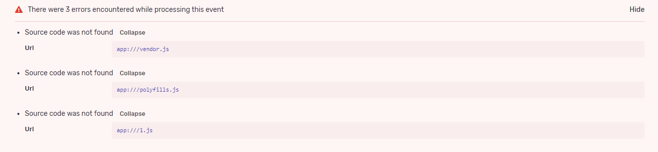 Sourcemaps not working · Issue #138 · getsentry/sentry-cordova · GitHub