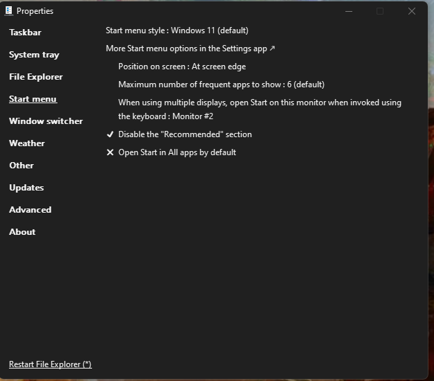 Open Windows Start menu on monitor with the mouse not working · Issue #1633 · valinet ...