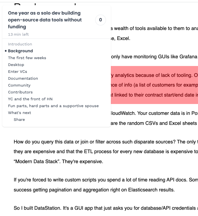 Broken Website Styling · Issue 77 · Lindylearn Unclutter · Github