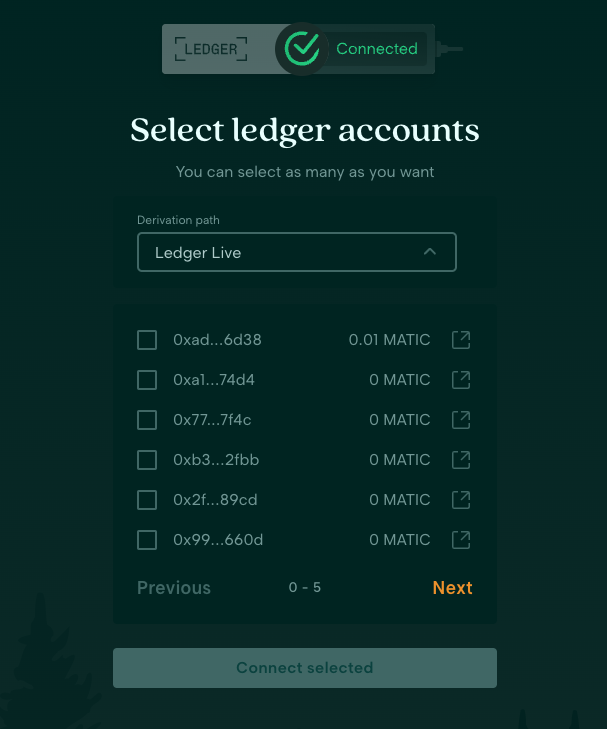 Incorrect MATIC balance on Ledger onboarding · Issue #1827 · tahowallet/extension · GitHub