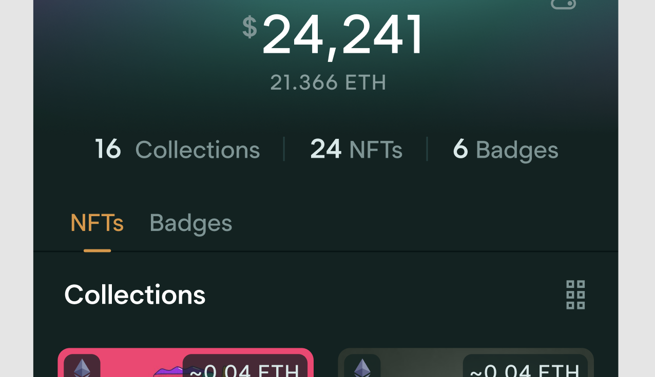 Add NFTs and Badges tabs · Issue #2597 · tahowallet/extension · GitHub