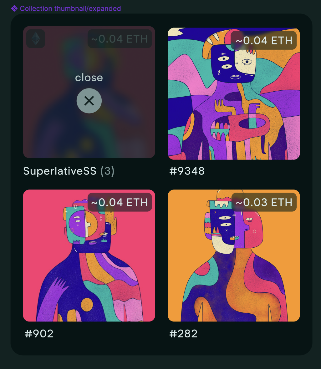 Handle expanding NFT collection component · Issue #2599 · tahowallet/extension · GitHub