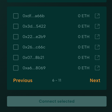 Can't select certain addresses in ledger onboarding · Issue #2781 · tahowallet/extension · GitHub