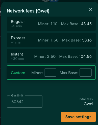 Leaving empty custom network fee settings causes dropped transactions · Issue #3344 · tahowallet ...
