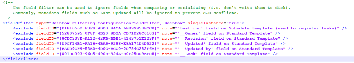 Sync only specific fields on configuration level · Issue #305 · SitecoreUnicorn/Unicorn · GitHub