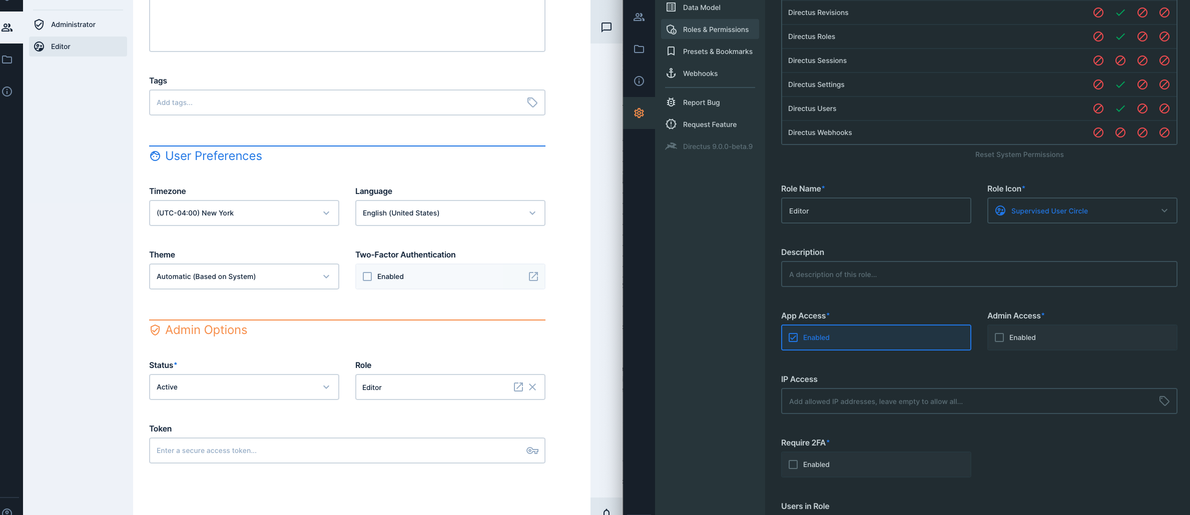 Everyone get's admin options... · Issue #2937 · directus/directus · GitHub