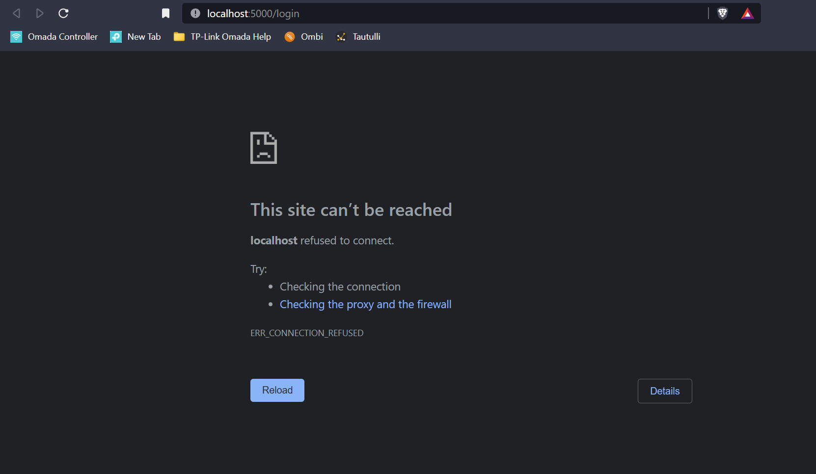 This site can’t be reached localhost refused to connect. · Issue #4448 · Ombi-app/Ombi · GitHub