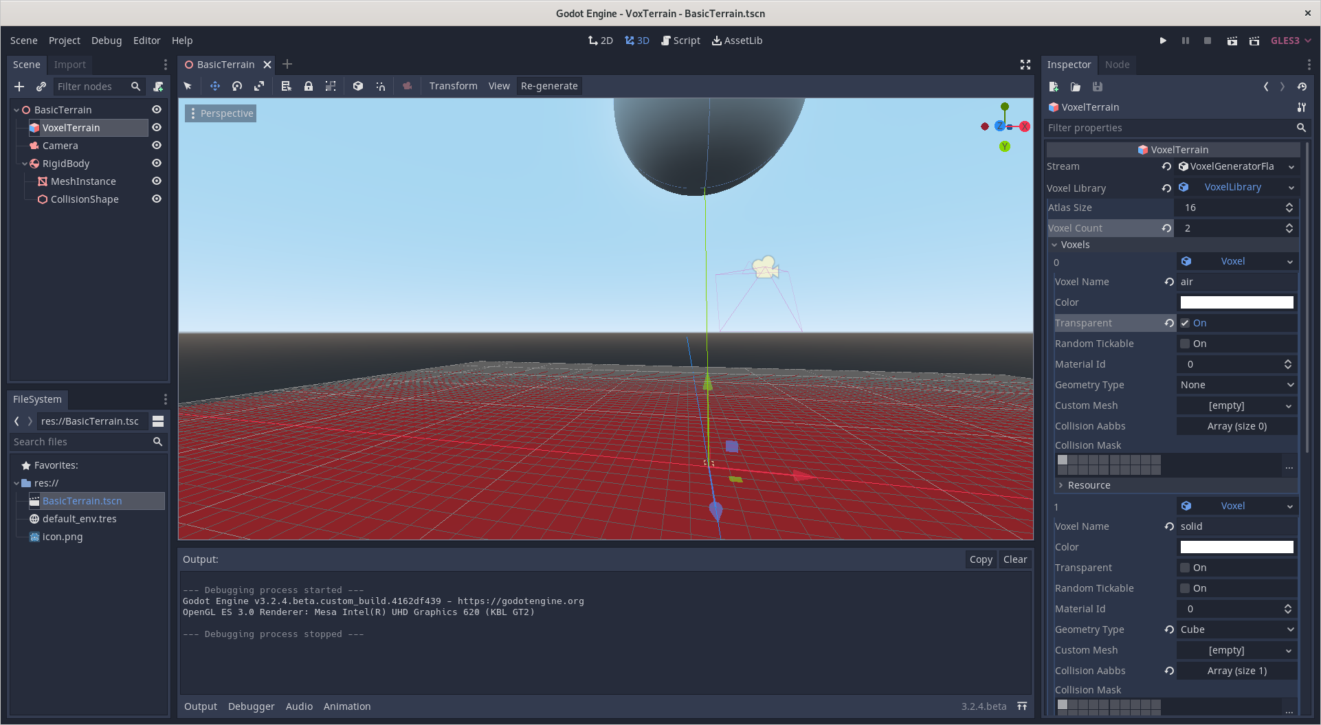 Issues with VoxelGeneratorFlat and VoxelTerrain · Issue #198 · Zylann ...