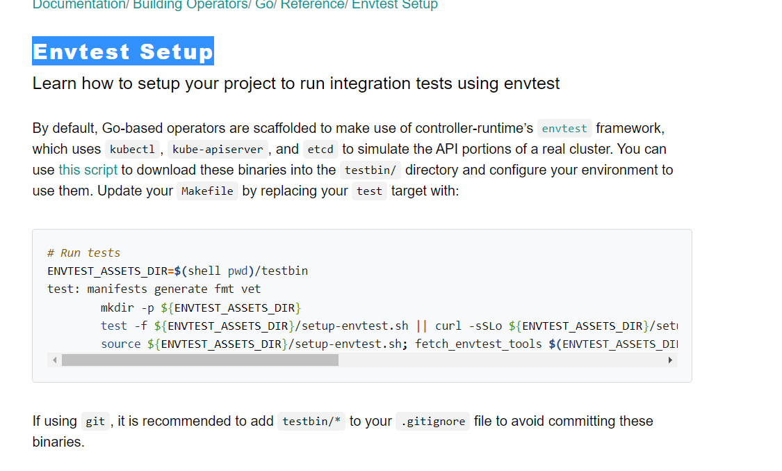 Unable to execute Envtest Setup · Issue #6034 · operator-framework ...