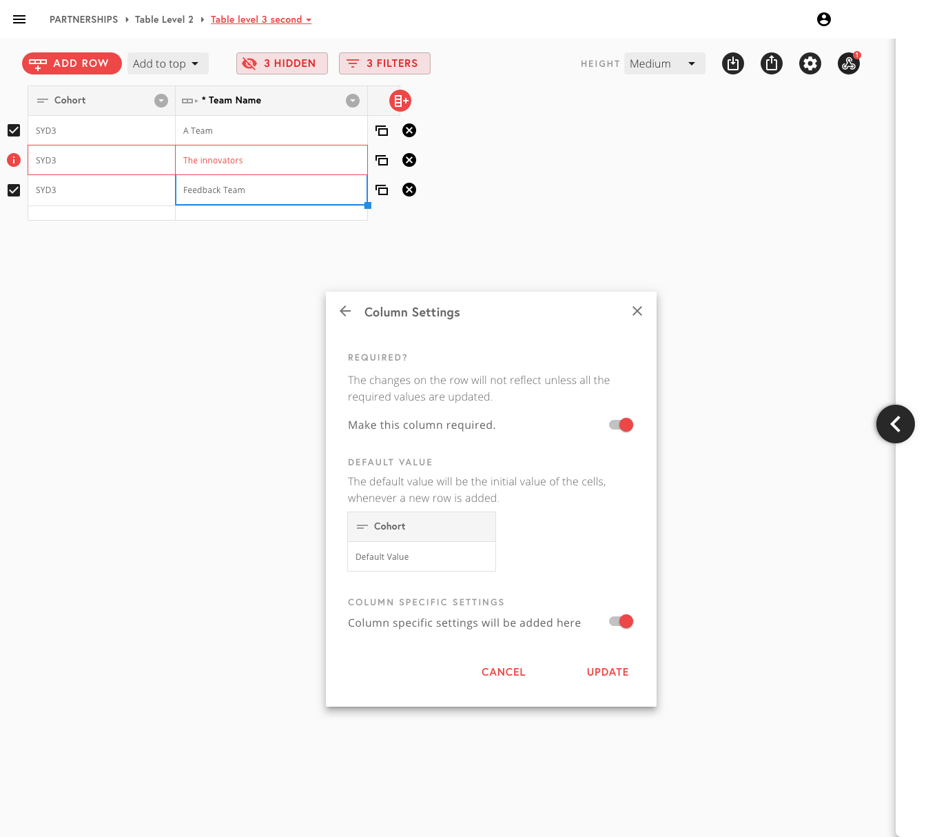 Adding 2nd confirmation for the 'Add Row' functionality · Issue #237 · rowyio/rowy · GitHub