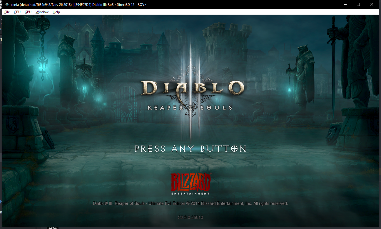 Diablo 3 does not accept inputs in menu · Issue #1290 · xenia-project/xenia · GitHub