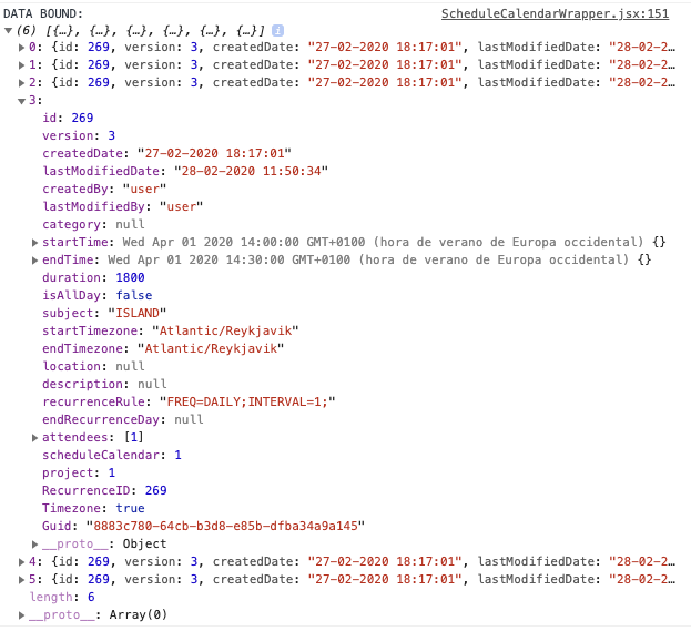 schedule calendar DST issue in recurrent events · Issue #44 ...