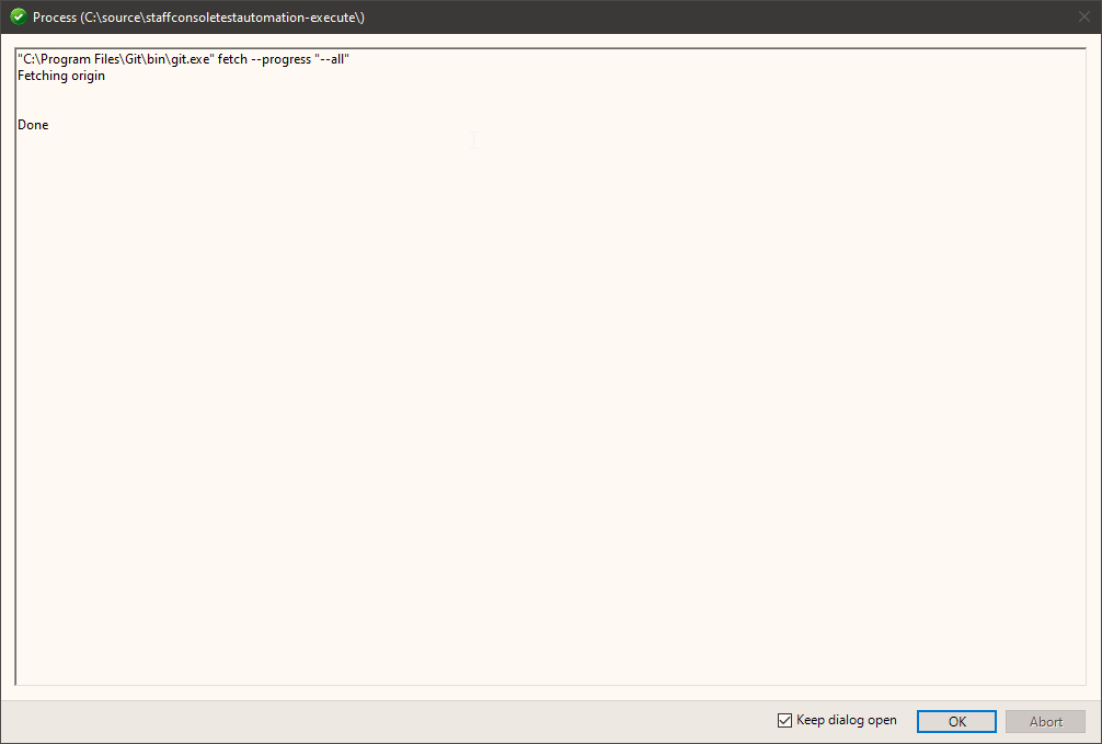 Process Window Not Showing Git Console Output Local User · Gitextensions Gitextensions 