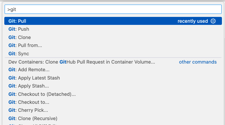 Feature Request Git Commands In The Command Palette · Issue 1238 8516