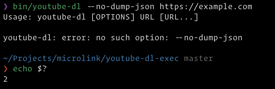 Setting Dumpjson False Throws An Error · Issue 4 · Microlinkhq Youtube Dl Exec · Github