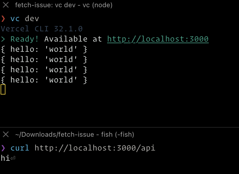 🙏`fetch` api doesn't work in edge function · Issue #596 · vercel/edge-runtime · GitHub