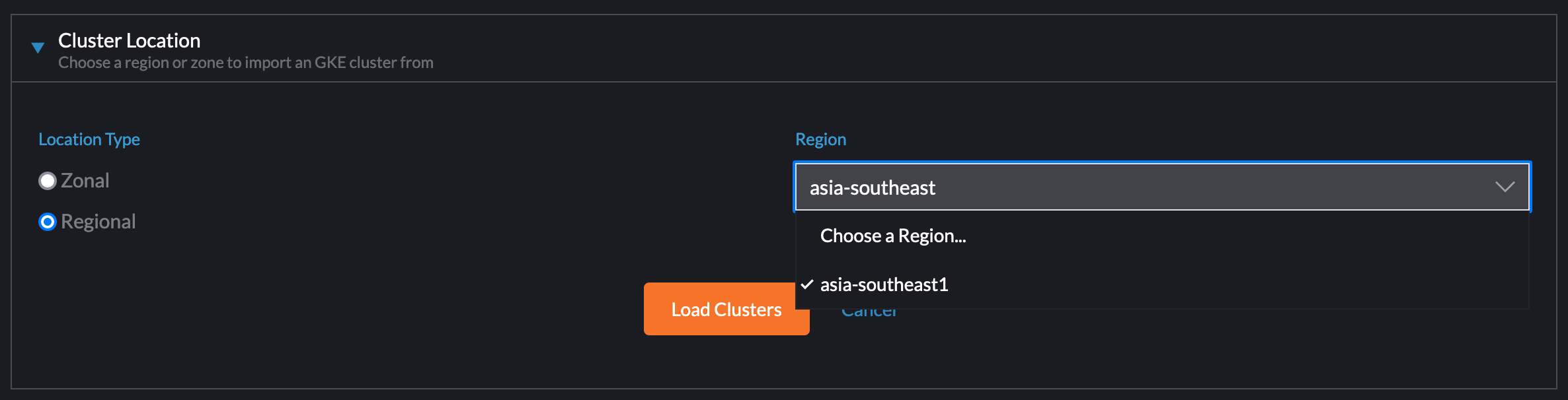 [GKE] Unable to create / import existing GKE Cluster in Region asia-southeast2 (Jakarta) · Issue ...