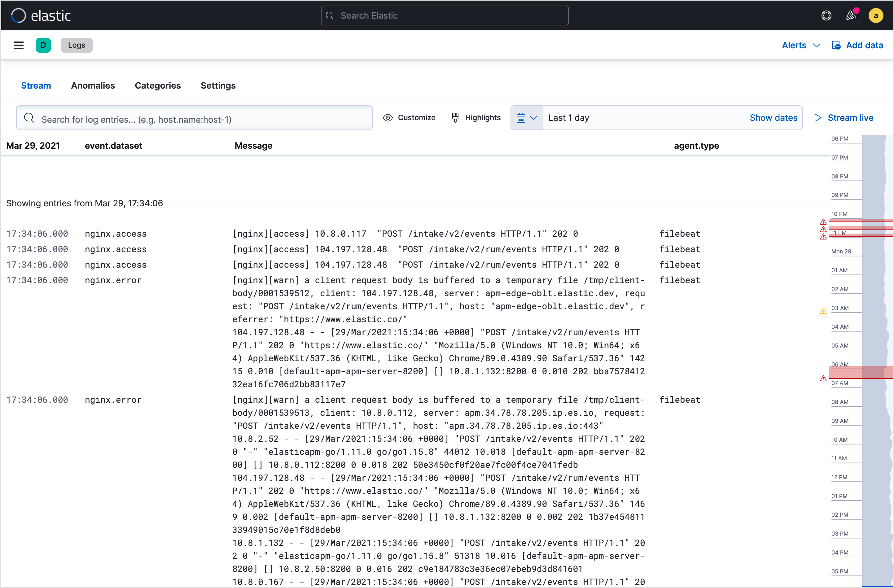 [Logs UI] RAC: Show logs alerts in the Logs app · Issue #96561 ...