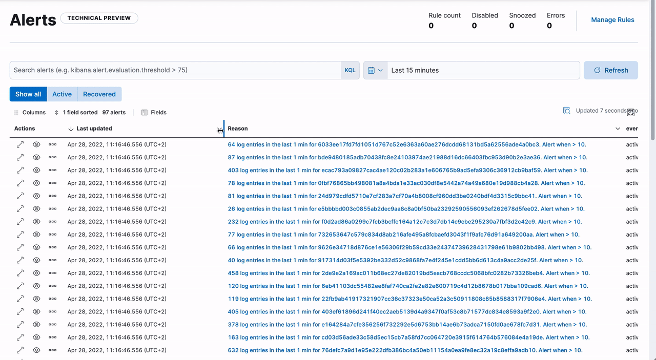 Alerts table reacts very slow when resizing columns · Issue #131129 · elastic/kibana · GitHub