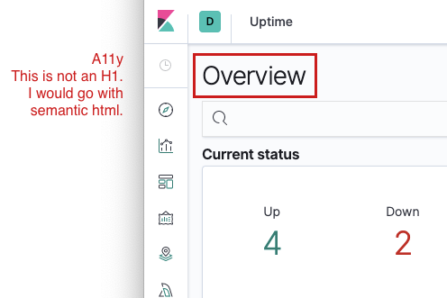 [Uptime Ui] headline should be H1 · Issue #40582 · elastic/kibana · GitHub
