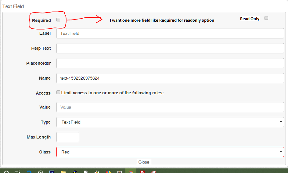 I want to add option readonly to my text field · Issue #781 · kevinchappell/formBuilder · GitHub