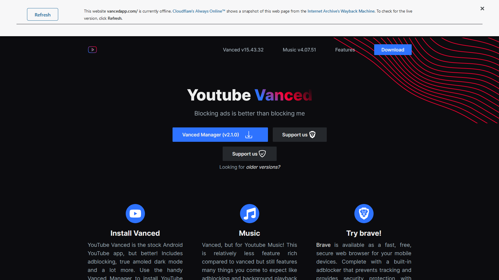 Website Unavailable · Issue #12 · TeamVanced/vanced-website-v2 · GitHub